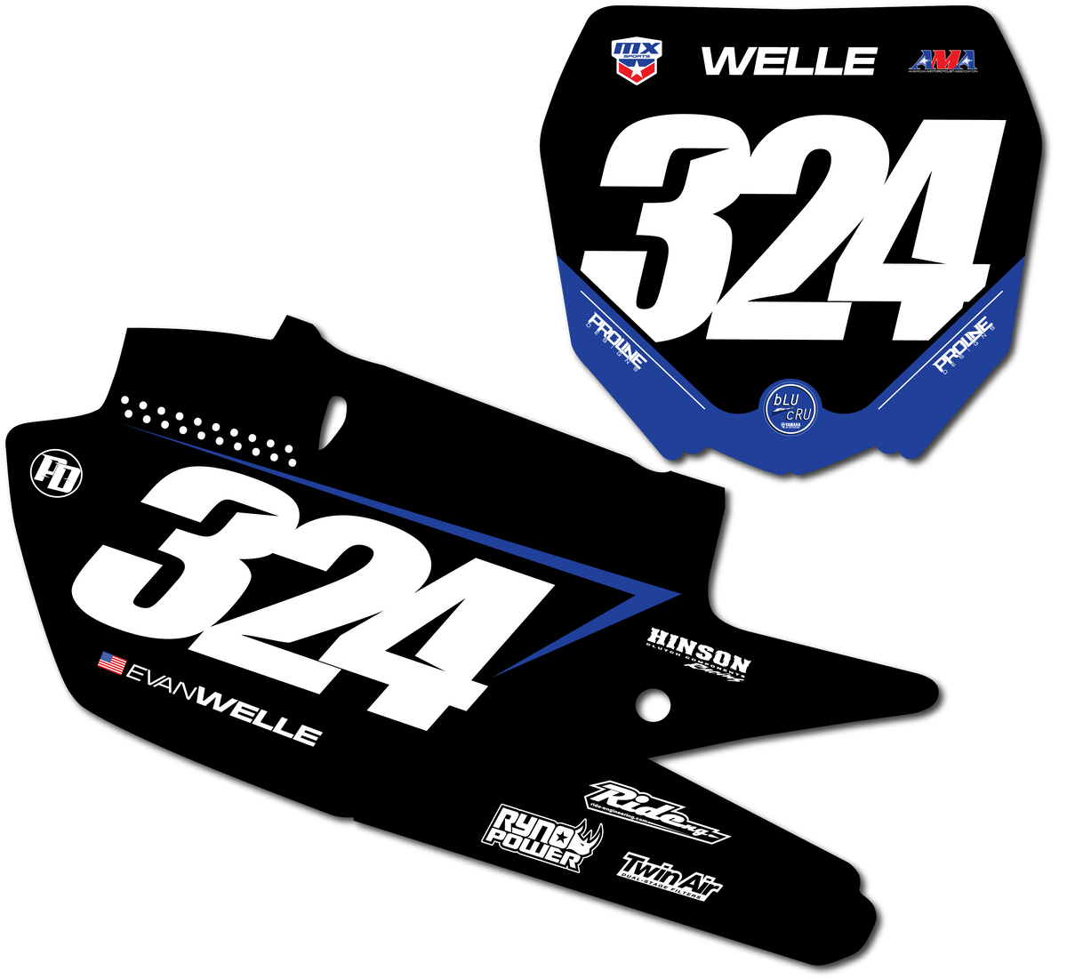 Proline 'Classic' Number Plates – Proline Designs Mx